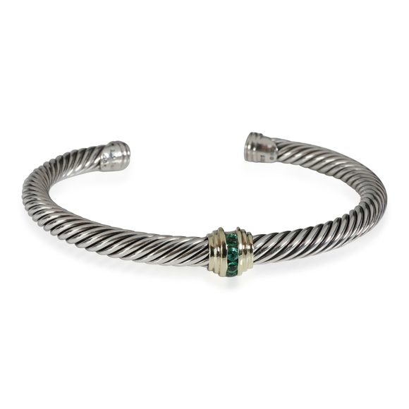 David Yurman | Bags | David Yurman Cable Emerald Cuff In 4k Yellow ...